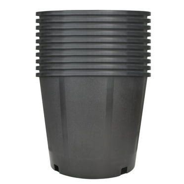 Pro Cal 3 Gallon Size Plant Containers, Premium Nursery Black Plastic ...