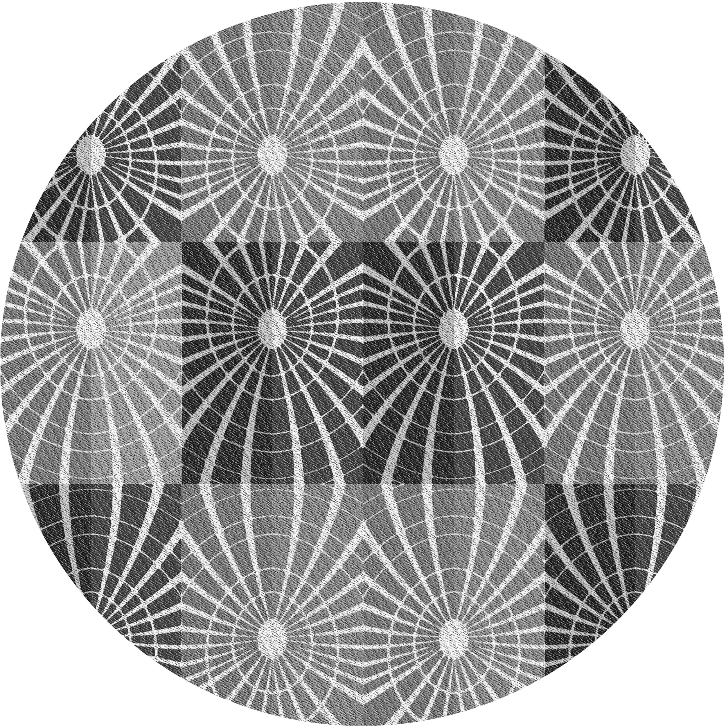 Ahgly Company Machine Washable Indoor Round Transitional Gray Cloud ...