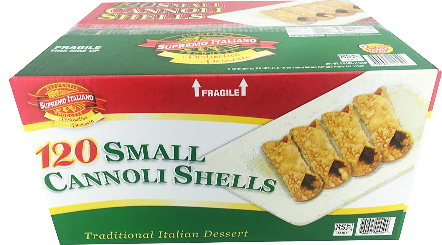 Supremo Italiano 120 Small Cannoli Shells - Walmart.com
