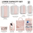 10 Set Compression Packing Cubes for Travel Gifts Mom Women,General ...