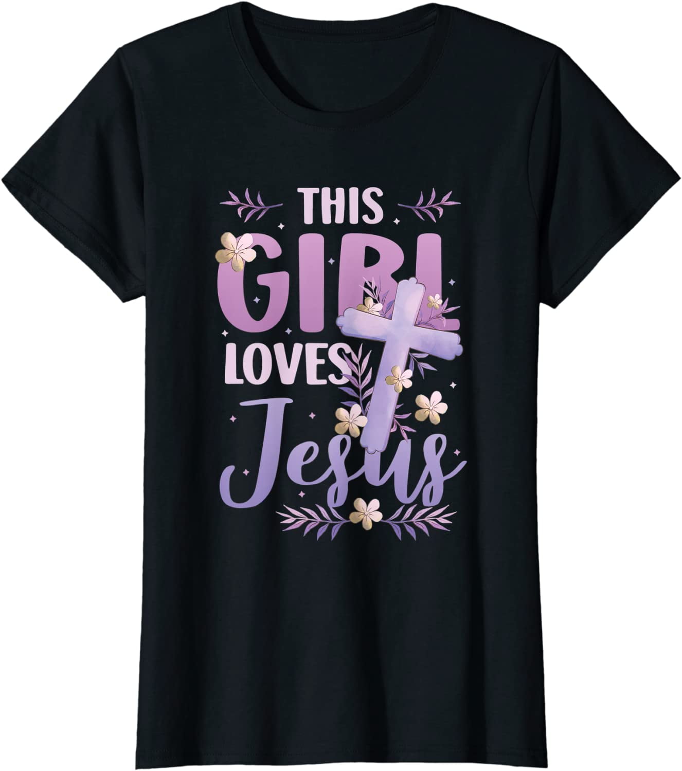 This Girl Loves Jesus Cute Christian Girl Jesus T Shirt