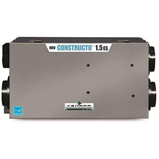 VENMAR Constructo 1.5ES HRV (#46110). 150CFM, Side Ports Heat Recovery ...