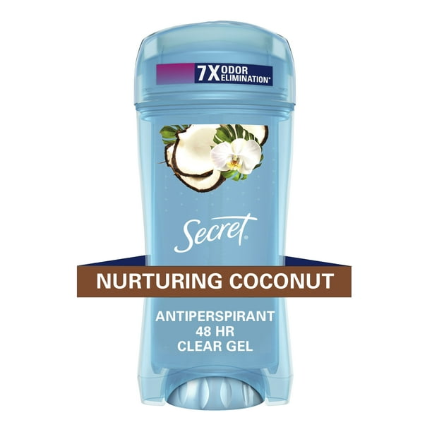 Secret Clear Gel Antiperspirant Deodorant, Coconut Scent, 2.6 oz ...