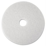 3M, MMM08480, Polyester Fiber Super Polish Pads, 5 / Carton, White ...