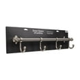 Better Homes & Gardens 18 in. Wall Mounted Metal Hook Rack with 4 Satin ...