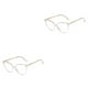 Guardurnaity 1 par de gafas de mujer de Metal triangulares universales ...