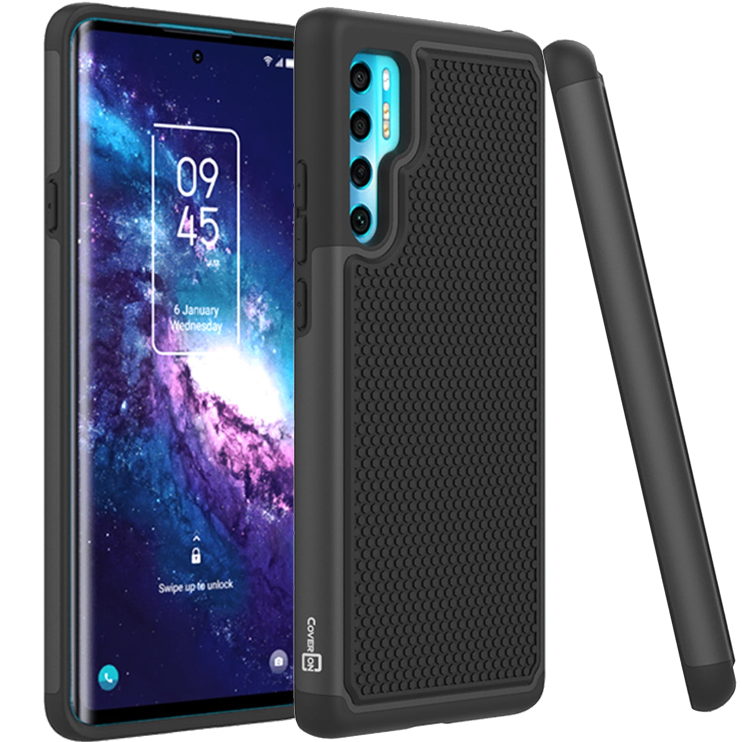 CoverON For TCL 20 Pro 5G Case, Slim Rugged Grip Hard Phone Cover ...