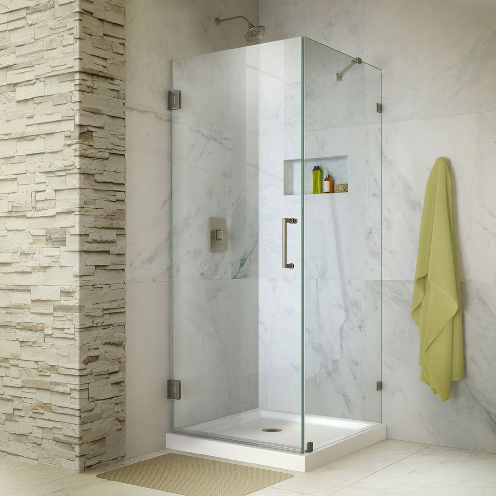 Dreamline Unidoor Lux 30 3 8 In W X 30 In D X 72 In H Frameless