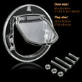 Cat Flap Door, 4 Way Locking Cat Doors Round Clear Small Pet Door for ...
