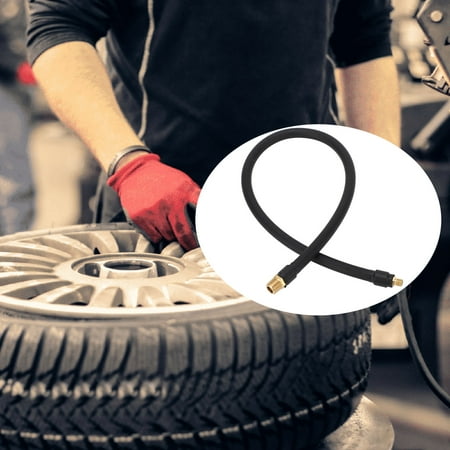 1/4in NPT Air Compressor Hose, Tire Inflation Tube, Rubber Double Head ...