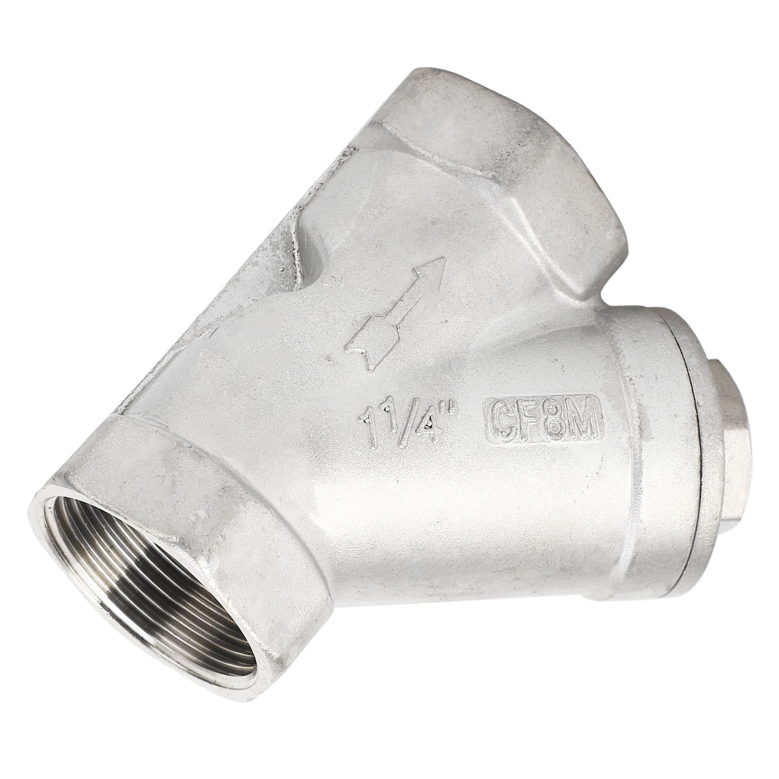 Filtro tipo Y, rosca DN32 de 1-1/4 pulgadas, válvula de filtro de acero ...