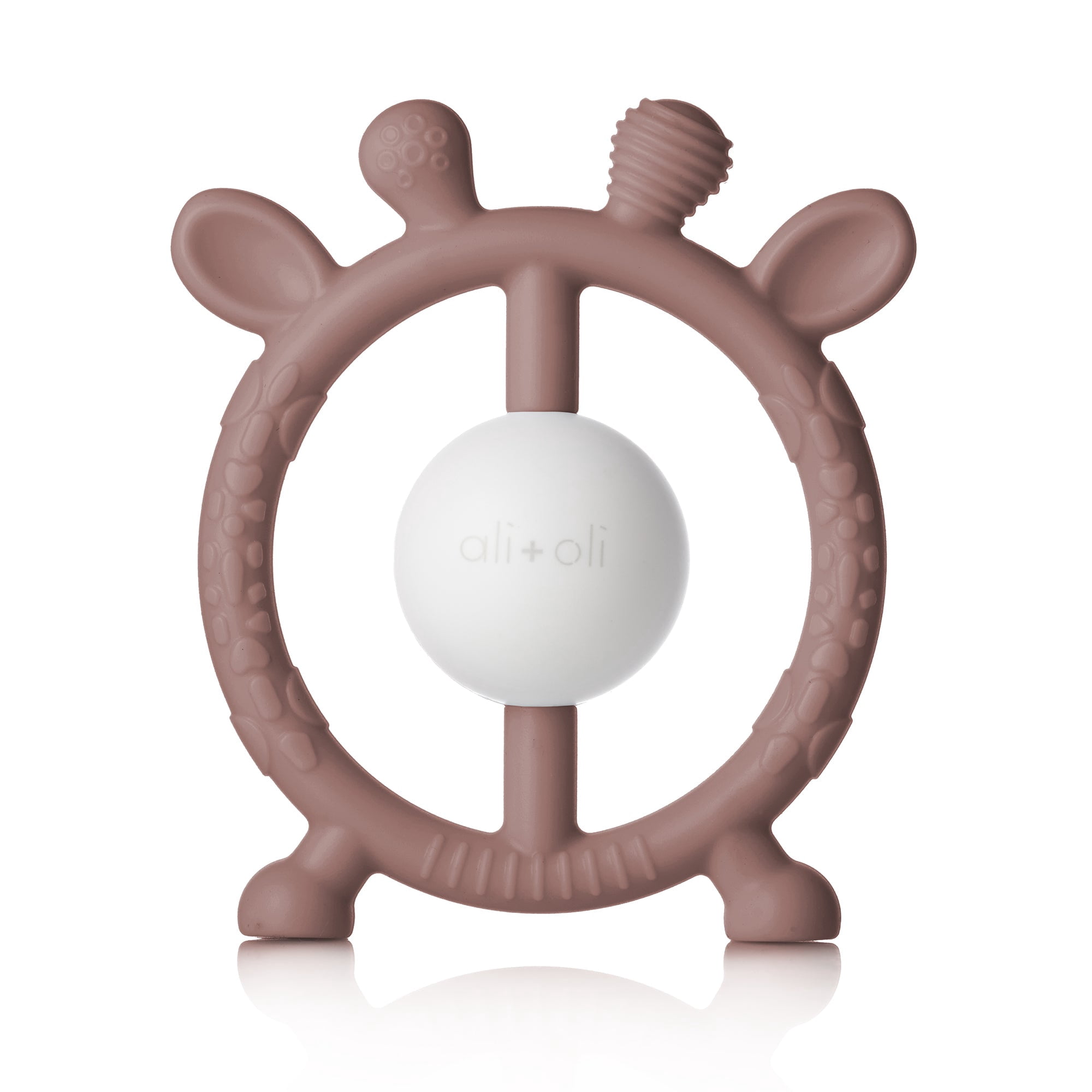 Ali+Oli Giraffe Teether and Rattle (Berry) - Walmart.com