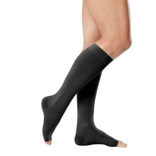 Gabrialla Unisex Microfiber Thigh-High Graduated Compression Stockings ...