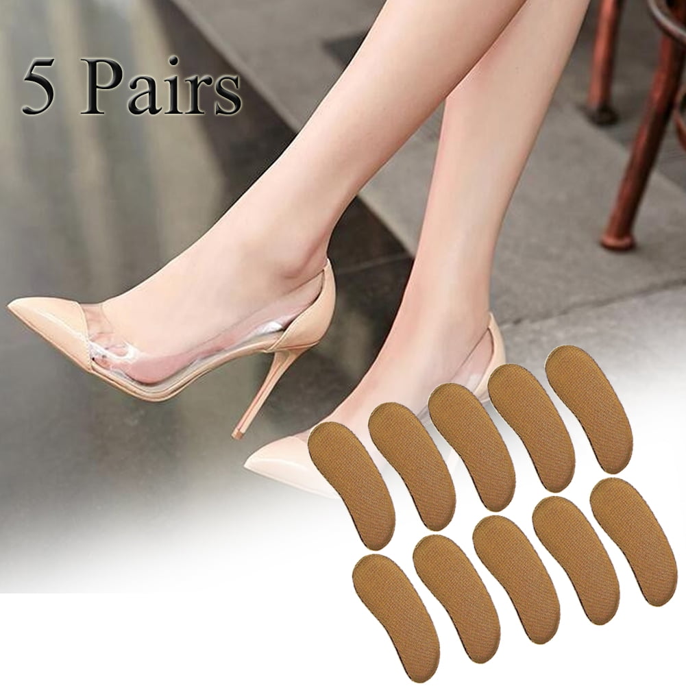 LINASHI 5 Pairs Extra Sticky Sponge Shoe Heel Grips Inserts Insoles ...