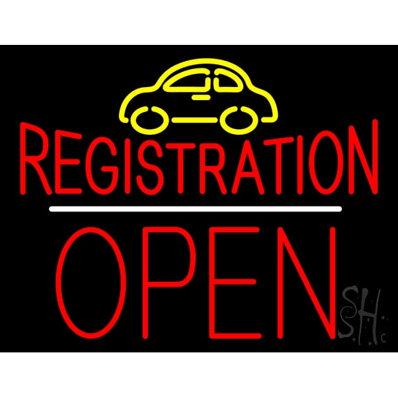 White Double Stroke Auto Repair LED Neon Sign 13 x 24 - inches, Clear ...