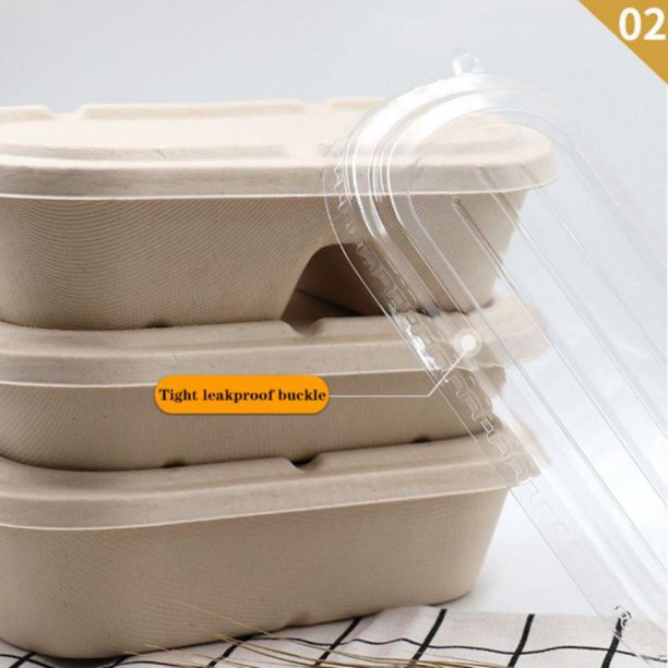 Biodegradable Take Out Food Containers Microwaveable, Disposable ...