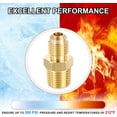 2 Pack Male to Adapters, 1/4" Flare x MNPT Hex Nipple Pipe Extension ...