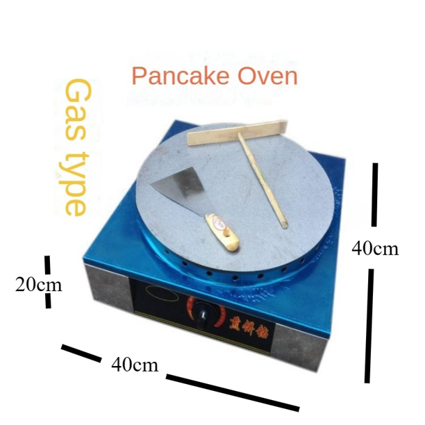 Commercial Gas Crepe Maker with Thick iron plate and Adjustable ...
