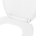 Mainstays Round White Slow Close Plastic Toilet Seat with Easy-Off ...