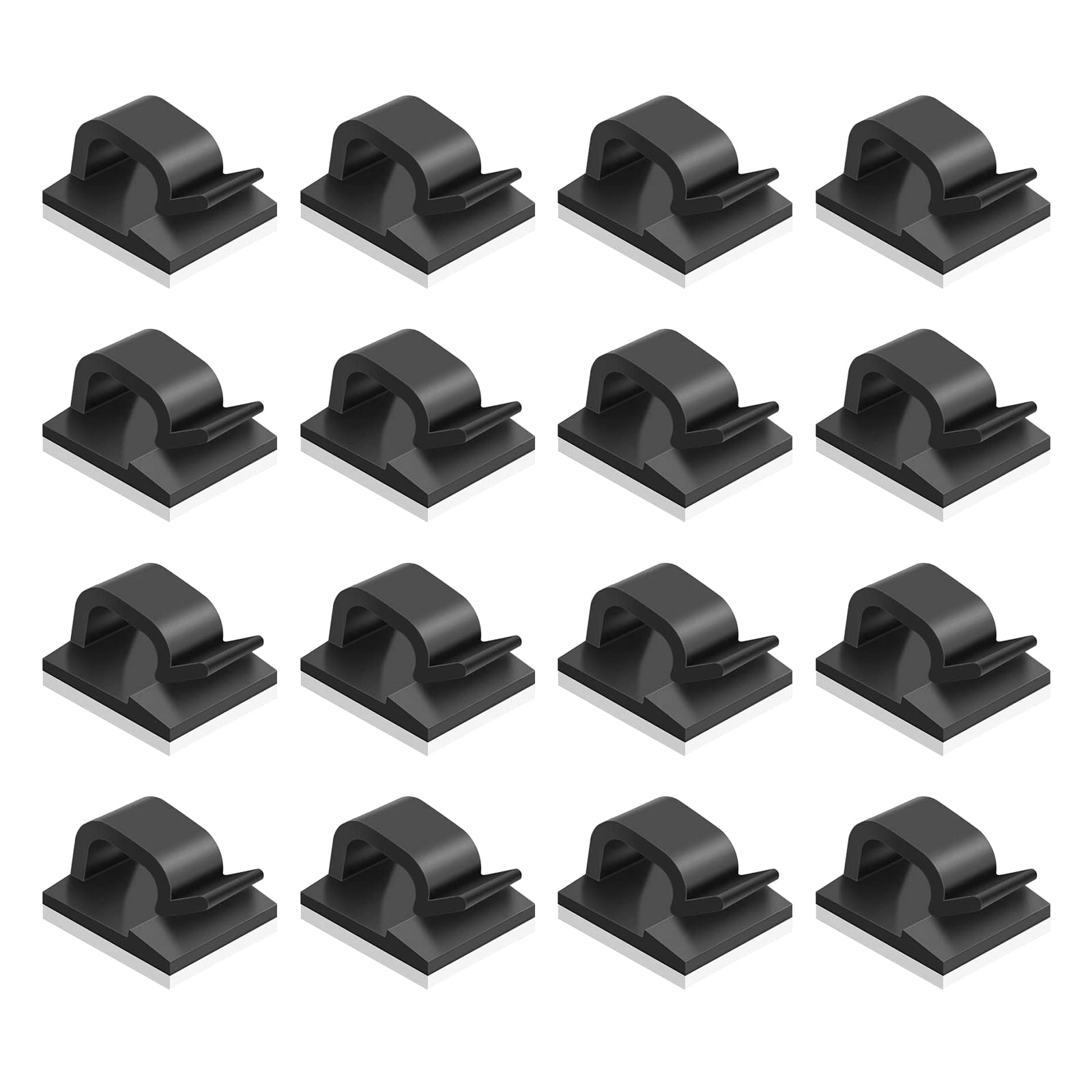 NUOLUX 100pcs Self-adhesive Cable Holder Clips Wire Cord Holder ...