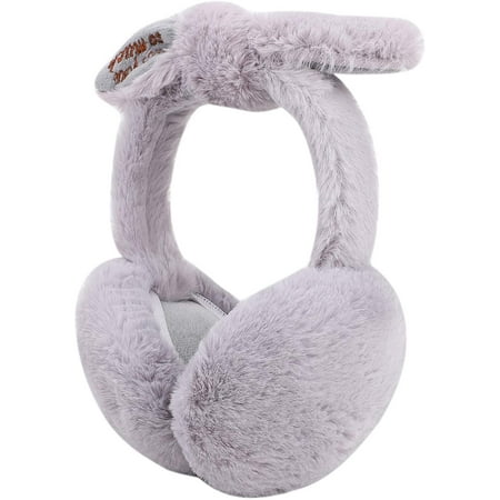 Faux Fur Warm Winter Ears Earmuffs Furry Soft Plush Cute Ear Warmer ...