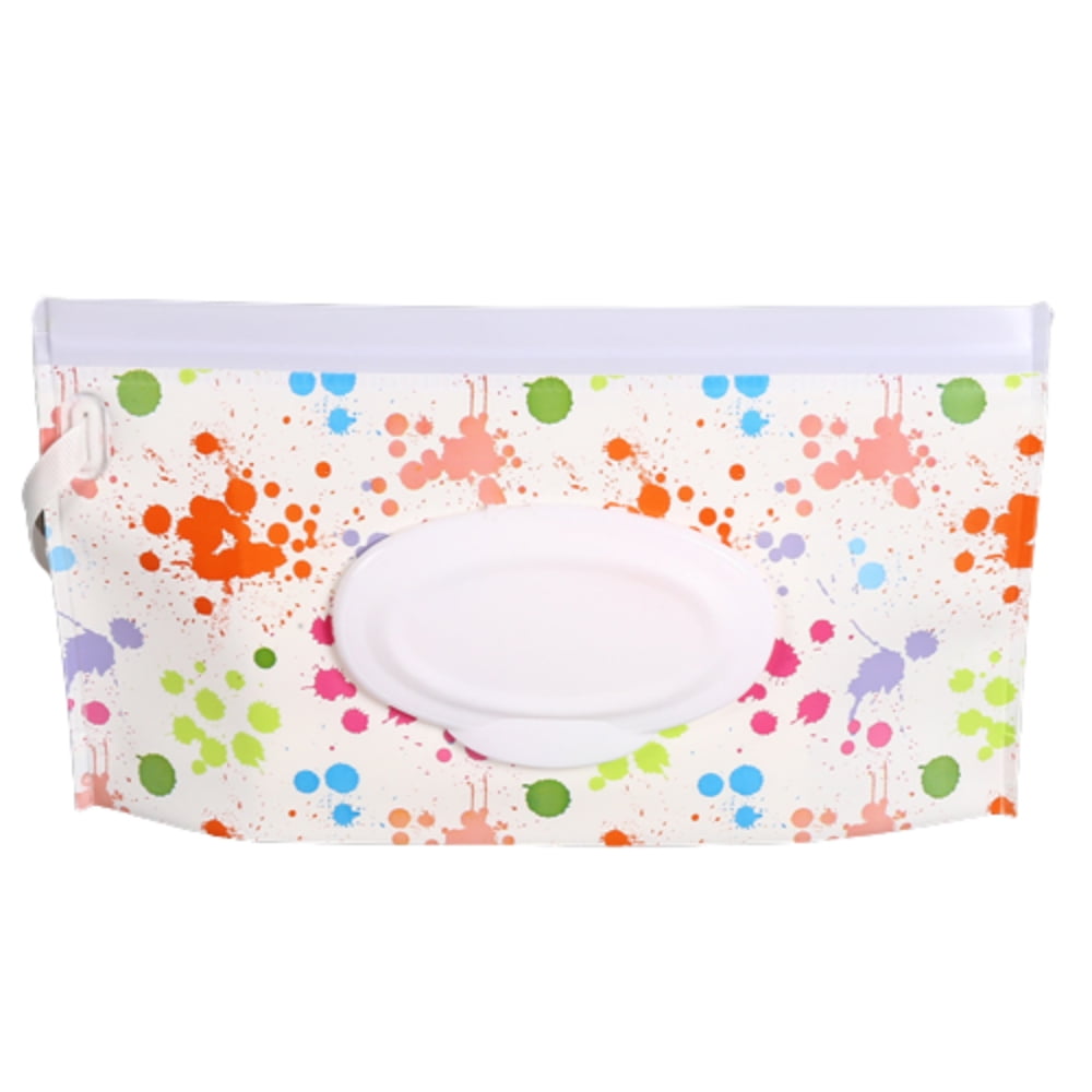 CHUANK Baby Wet Wipes Tissue Box Flip Cover Snap-Strap Wipes Holder ...