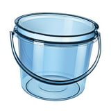 Miulika Water Bucket with Handle, Leakproof, Durable PETG, Transparent ...