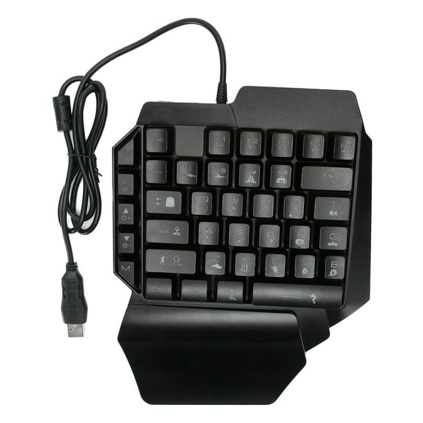 One Handed Keyboard,OneHanded Keyboard USB Wired Backlight Keyboard ...