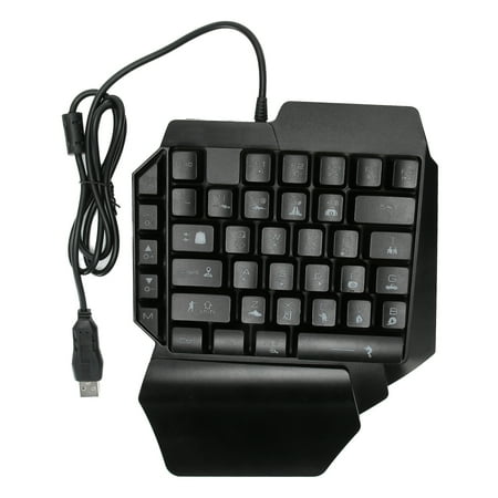 One Handed Keyboard, Portable Ergonomic One Handed Gaming Keyboard 39 ...