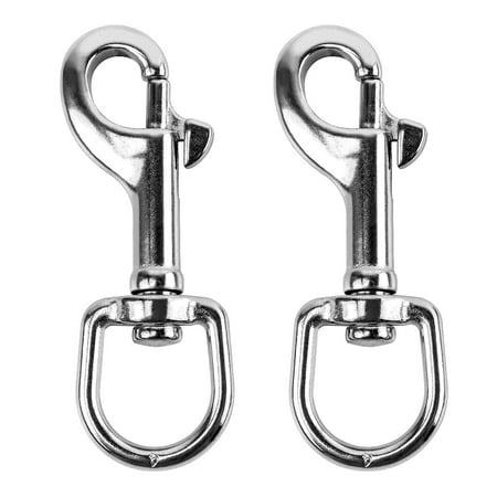 3-1/2" Swivel Eye Bolt Snap Hooks 2 Piece 316 Stainless Steel Single ...