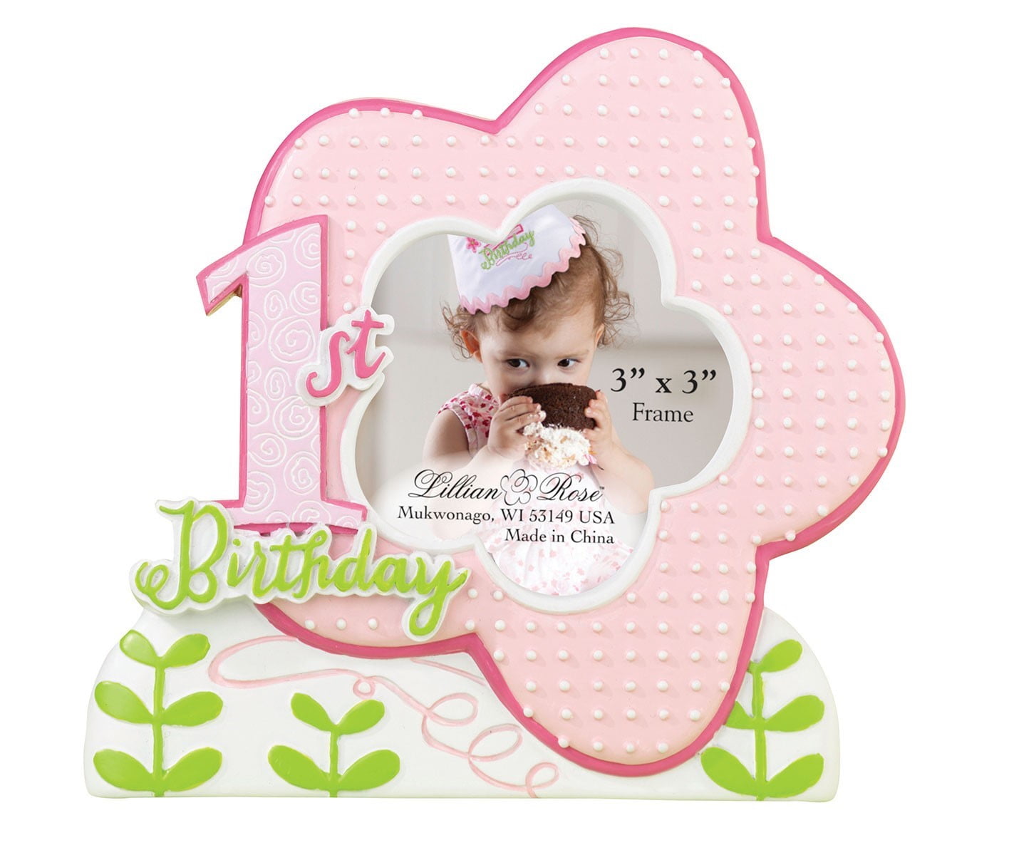 Lillian Rose 1st Birthday Frame, Pink - Walmart.com