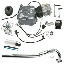 140cc Racing Engine Motor Complete Kit , 4 Stroke Motor 4 Speed Pit ...