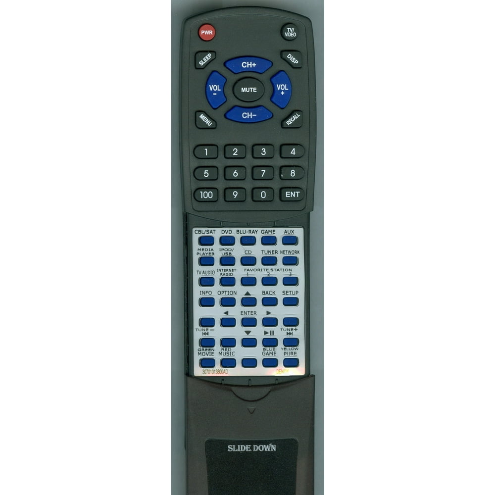 Replacement Remote for DENON 30701013800AD, RT30701013800AD, RC1183 ...