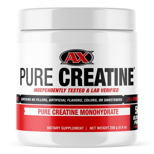 AX Pure Creatine Powder - Micronized Creatine Monohydrate - Vegan ...