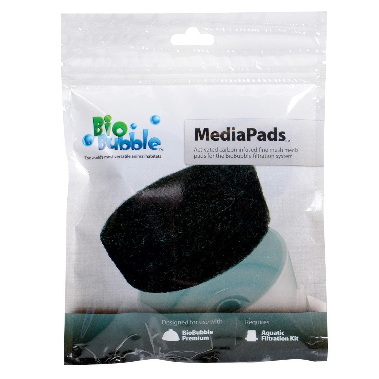 BioBubble Pets BioBubble Media Pads Filter for Freshwater or Saltwater ...