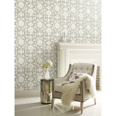 Better Homes & Gardens Green Peel & Stick Wallpaper, Scalata Branches ...