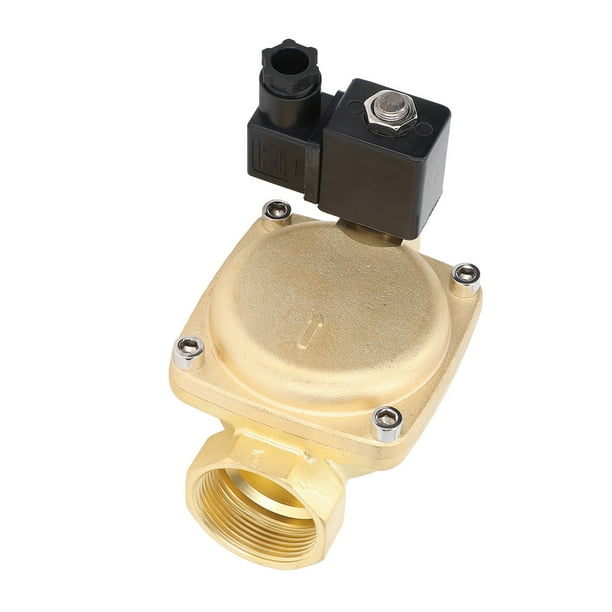 Válvula normalmente cerrada, válvula solenoide, piloto de latón, válvula solenoide de latón ...