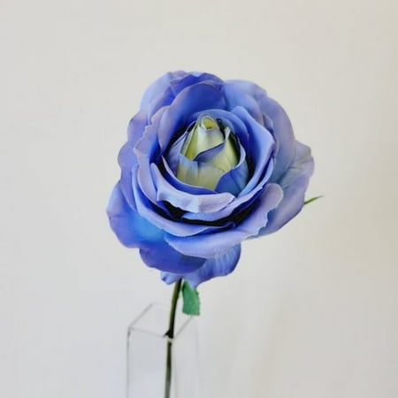 Blue Single Stem Rose Artificial Flower | Walmart Canada