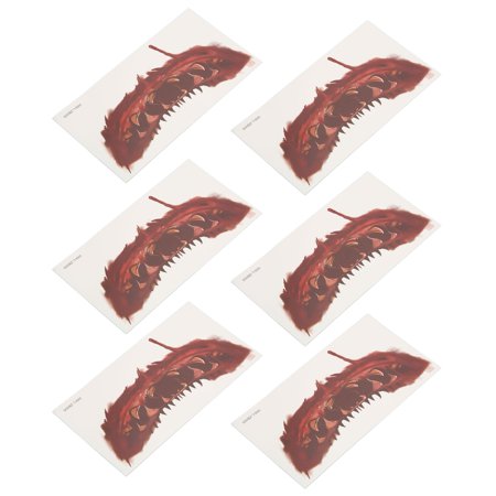 Scary Mouth Sticker, DIY Halloween Prank Makeup Temporary Big Mouth ...