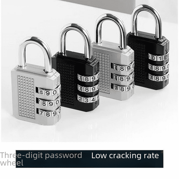 Candado de combinación de 3 dígitos para equipaje de viaje, mochila escolar, candado de ...