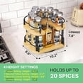 Lazy Organizer Spice Rack Spice Organization for Cabinet Height ...