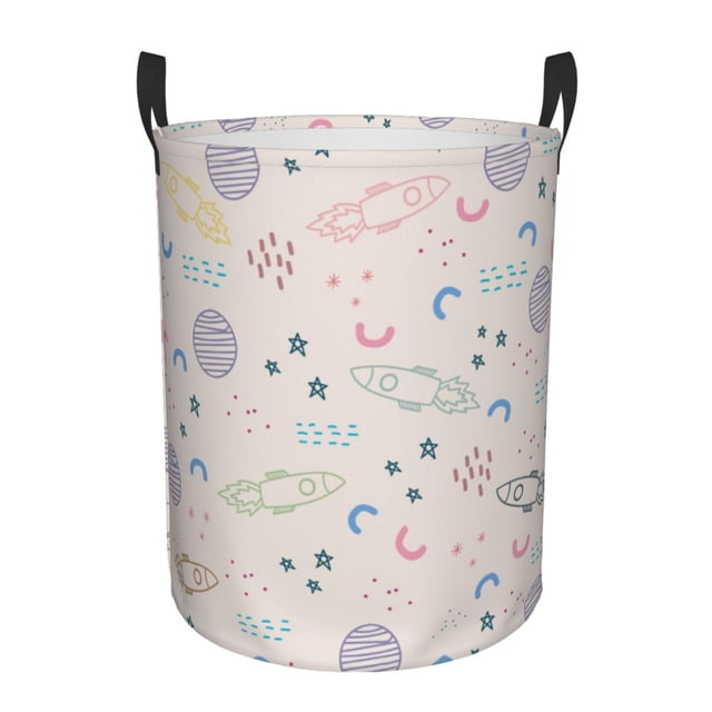 ZICANCN Spaceships Rocket Ships Planets Laundry Basket Organizer ...