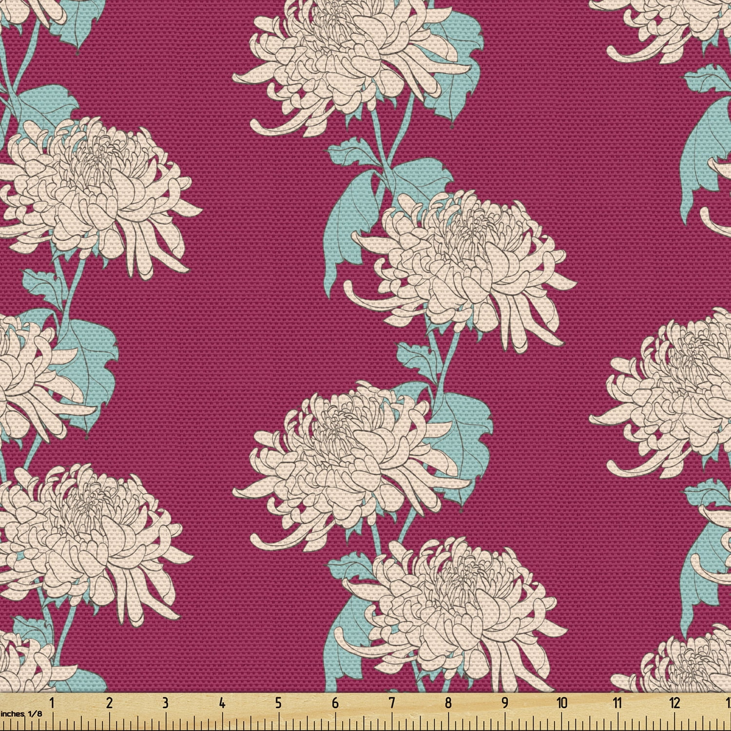 Spring Sofa Upholstery Fabric by the Yard, Chrysanthemum Bouquets ...