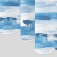 Blue Abstract Shower Curtain 72x72 Inch, Modern Minimalist Brush Stroke ...