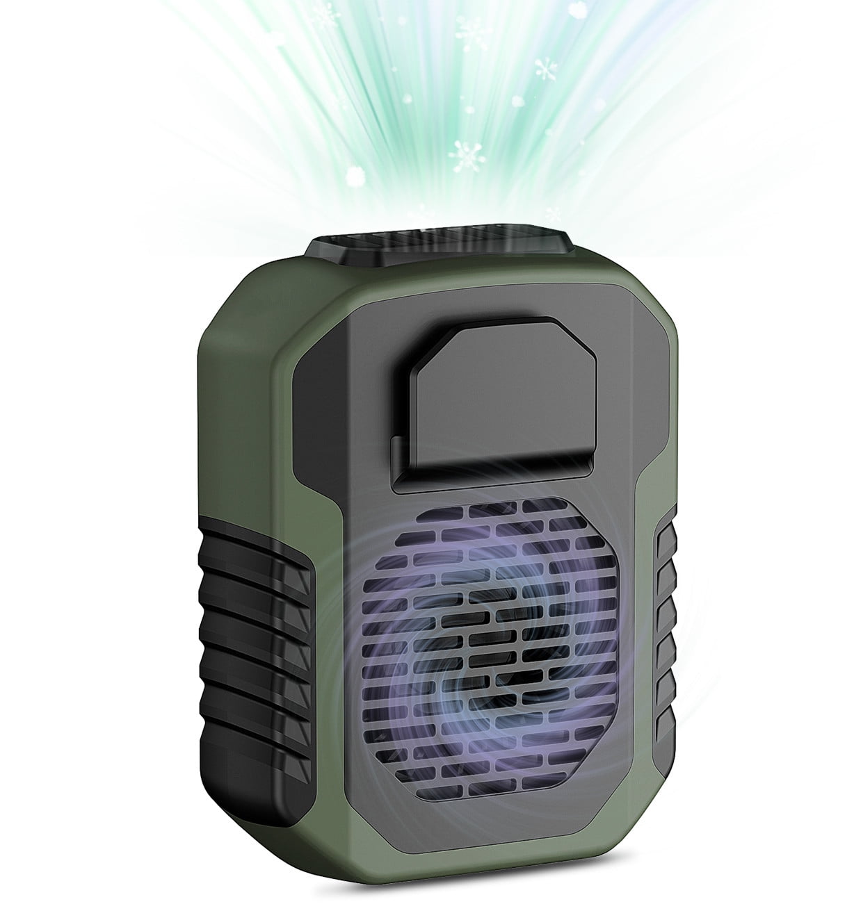 Innens Mini Waist Fan Portable Clip Hanging Fan 3 Speeds 6000mAh Dual ...