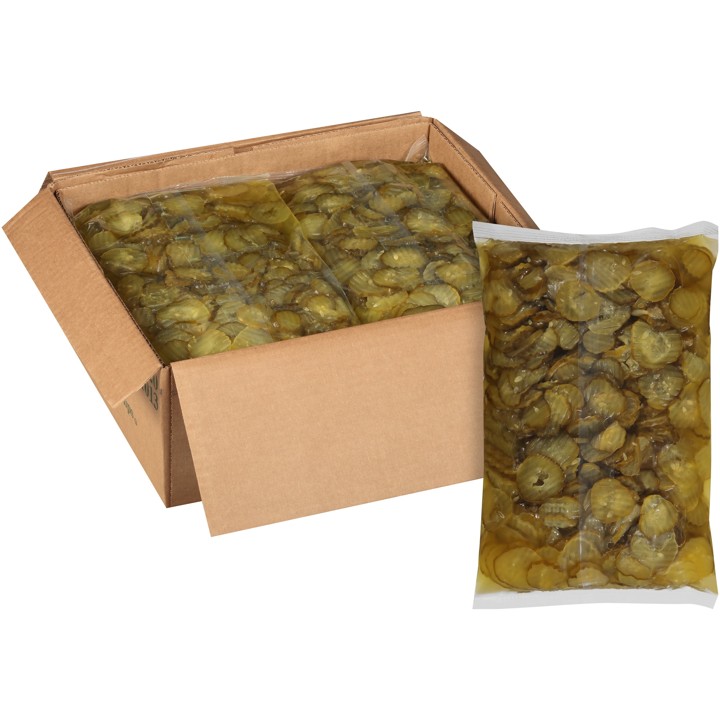 Heinz Crinkle Chip Dill Pickles, 6 ct Casepack, 5.8 lb Pouches ...