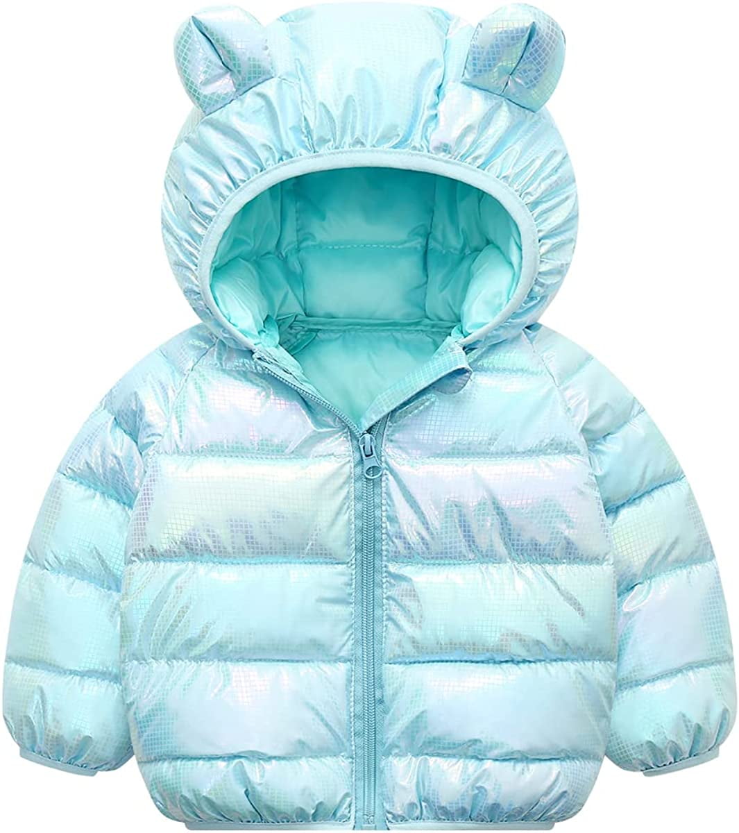 YOUI-GIFTS Down Coats for Babies Hooded Puffer Jackets for Toddlers and ...