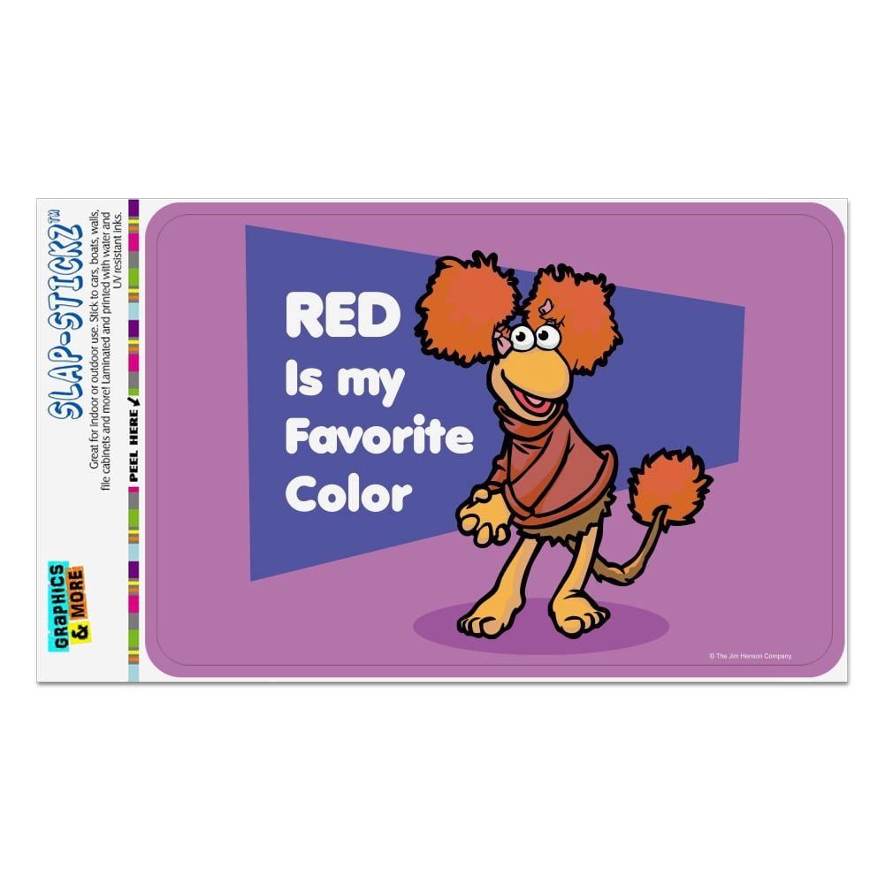 Red Is My Favorite Color Fraggle Rock Home Business Office Sign ...