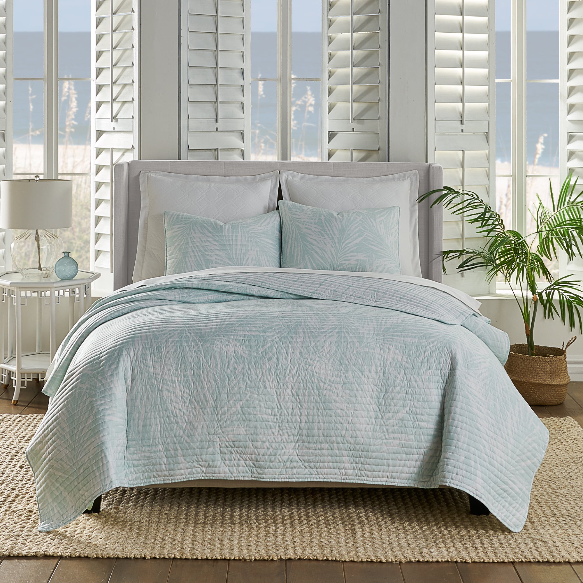 Levtex Home - Fern Spa Quilt Set - Full/Queen Quilt and Two Standard ...