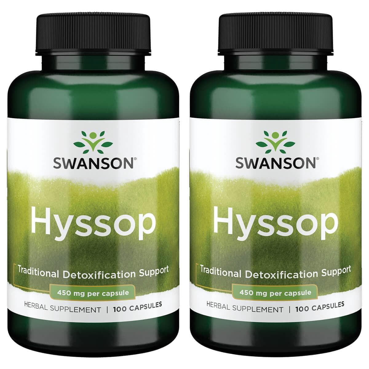 Swanson Hyssop 450 mg 100 Caps 2 Pack - Walmart.com